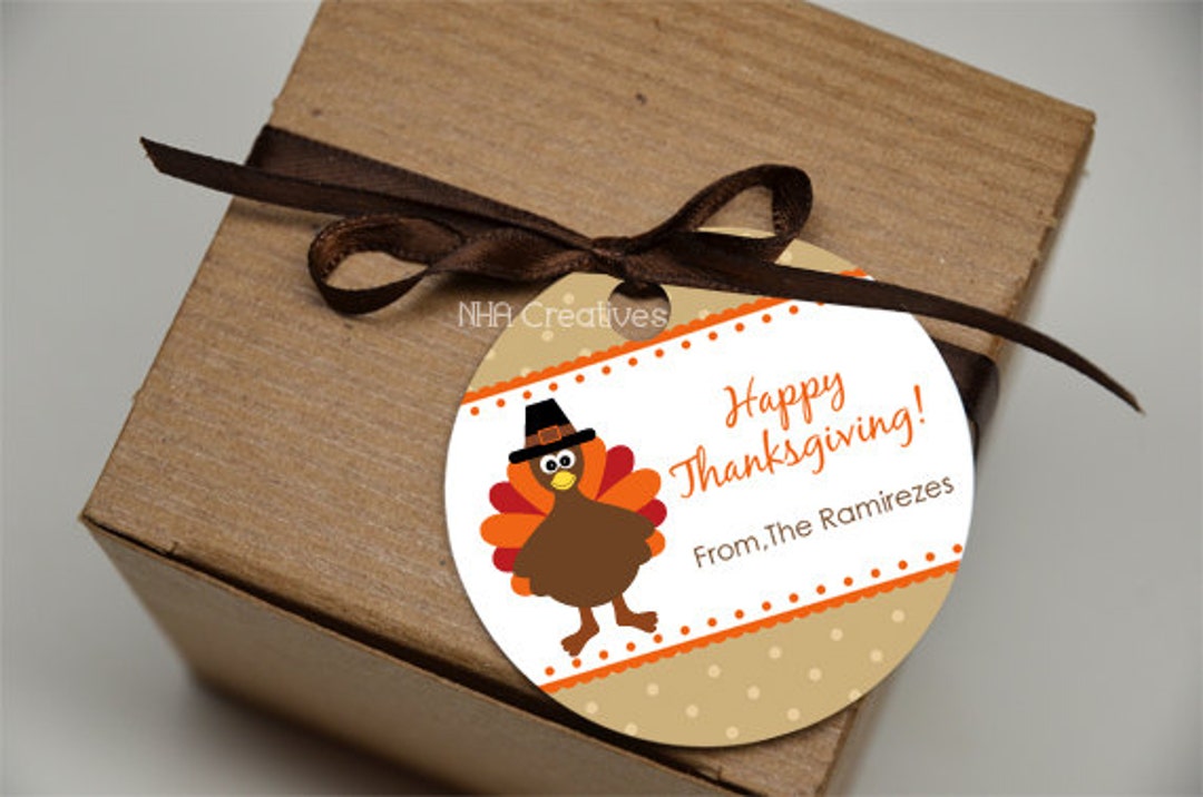 Personalized Thanksgiving Turkey Favor Tag DIY Printable Digital File ...