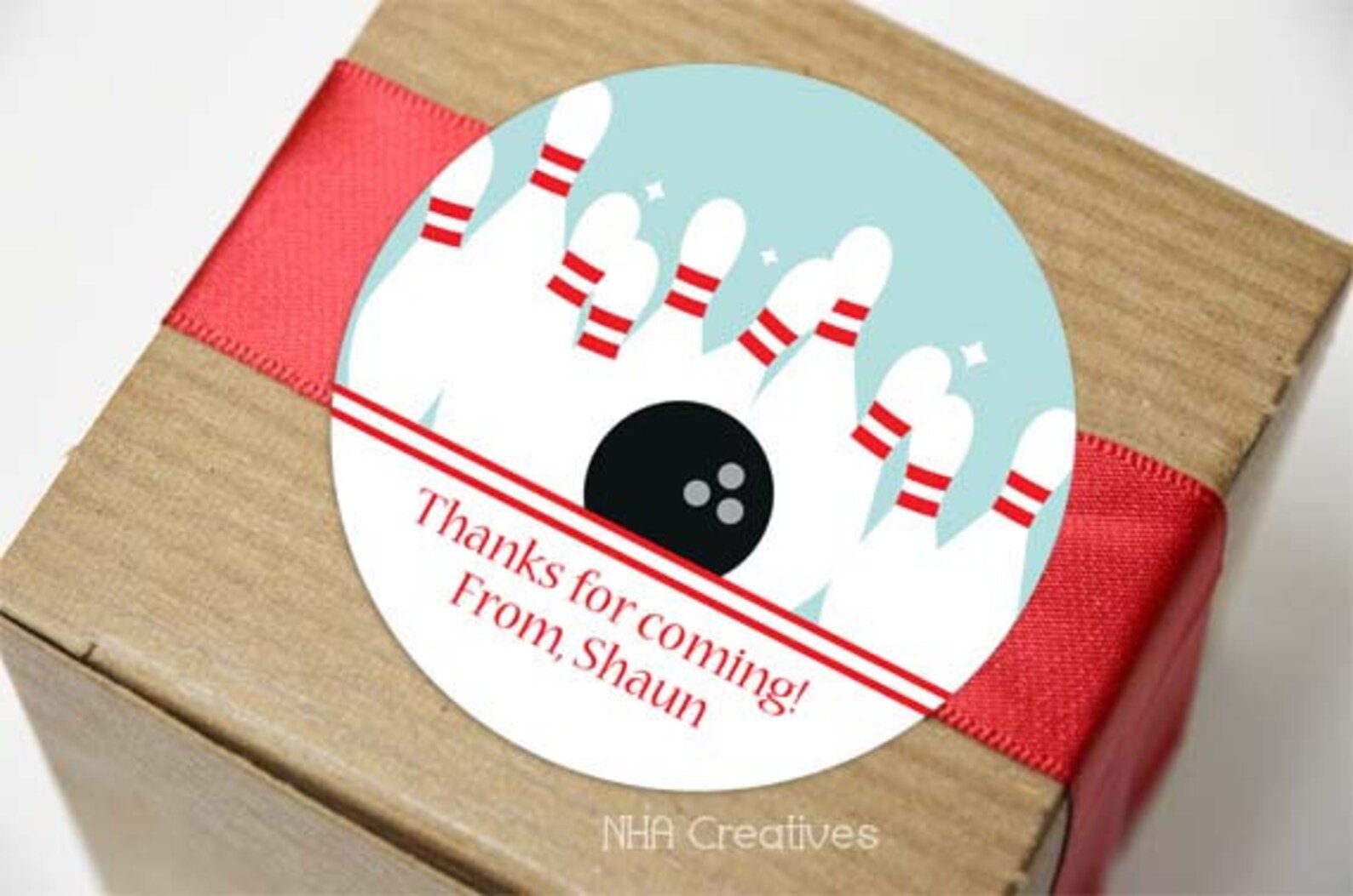 Personalized Bowling Favor Tag - DIY Printable Digital File - Etsy UK