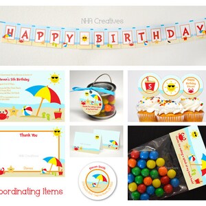 Happy Birthday Beach Banner - DIY Printable Digital File - Etsy