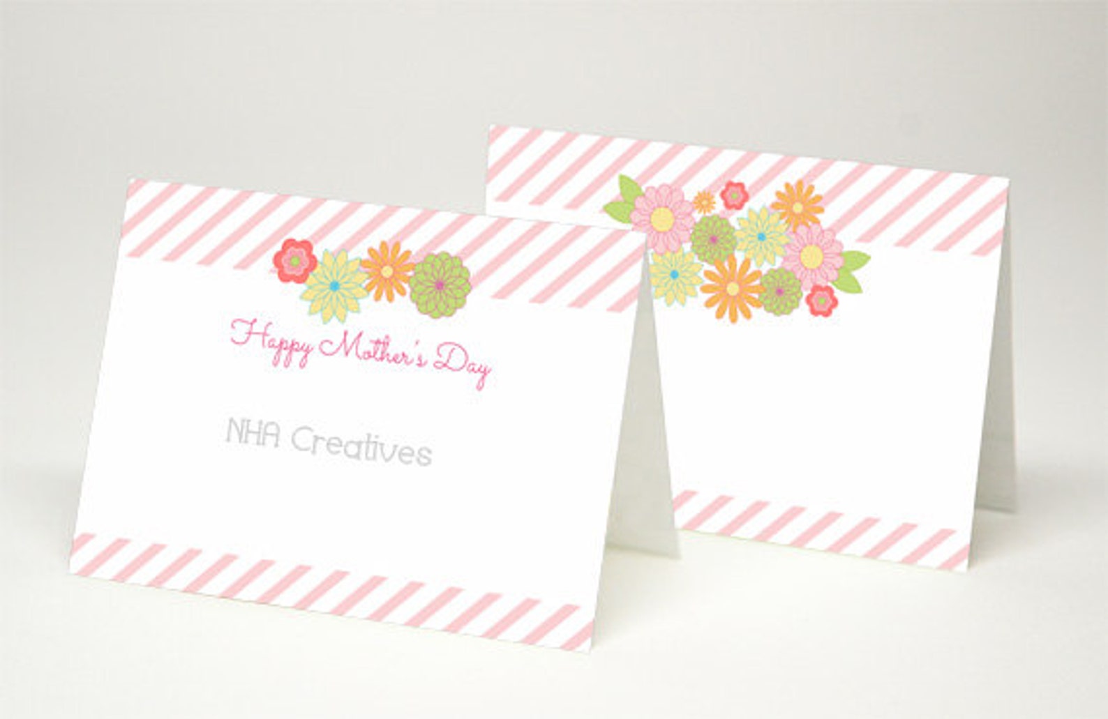 Mother's Day Place Cards Spring Flowers DIY Printable - Etsy