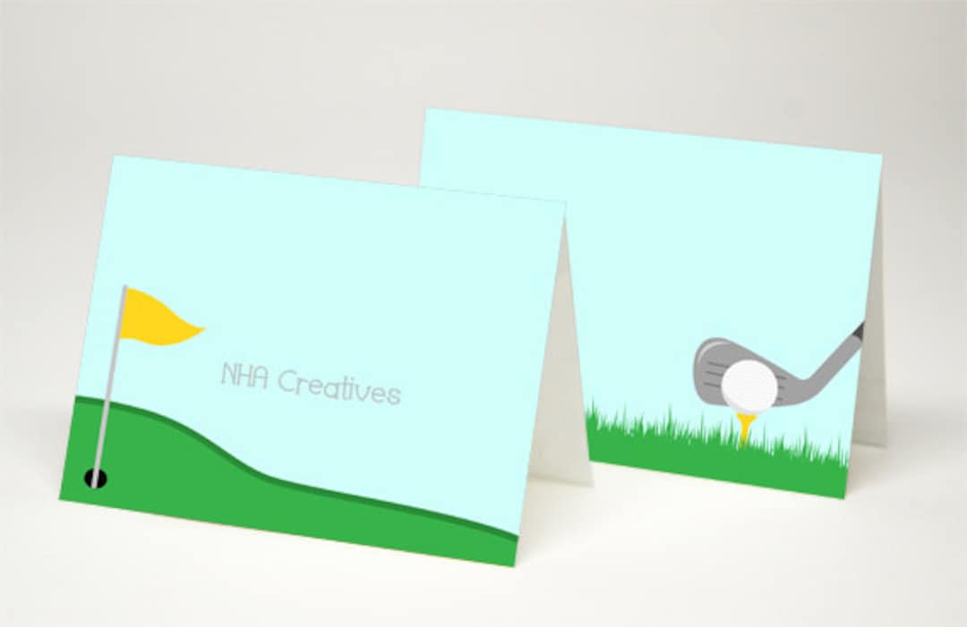 Golf Place Cards - DIY Printable Digital File - Etsy