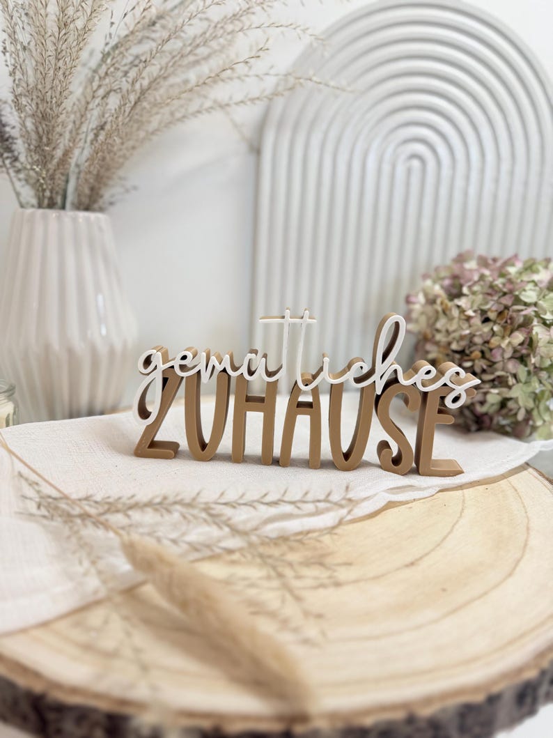 STL 3D Print File – Cozy Home – Welcome Home – Inspiring Decor – Modern ...