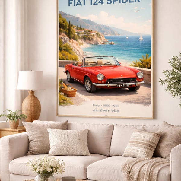 Fiat Italy Art - Etsy