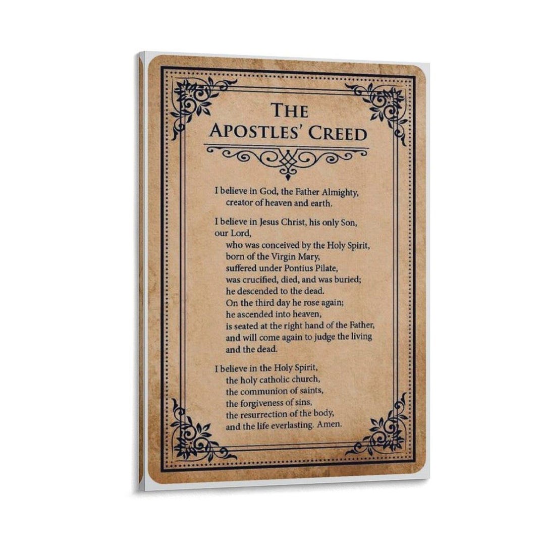 Apostles' Creed 2wall Art Posters, Canvas Printed Artworks, Bedroom ...