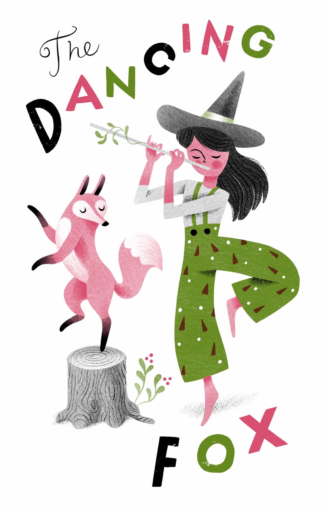 The Magic Forest and the Amazing Dancing Fox- Art Print - Etsy