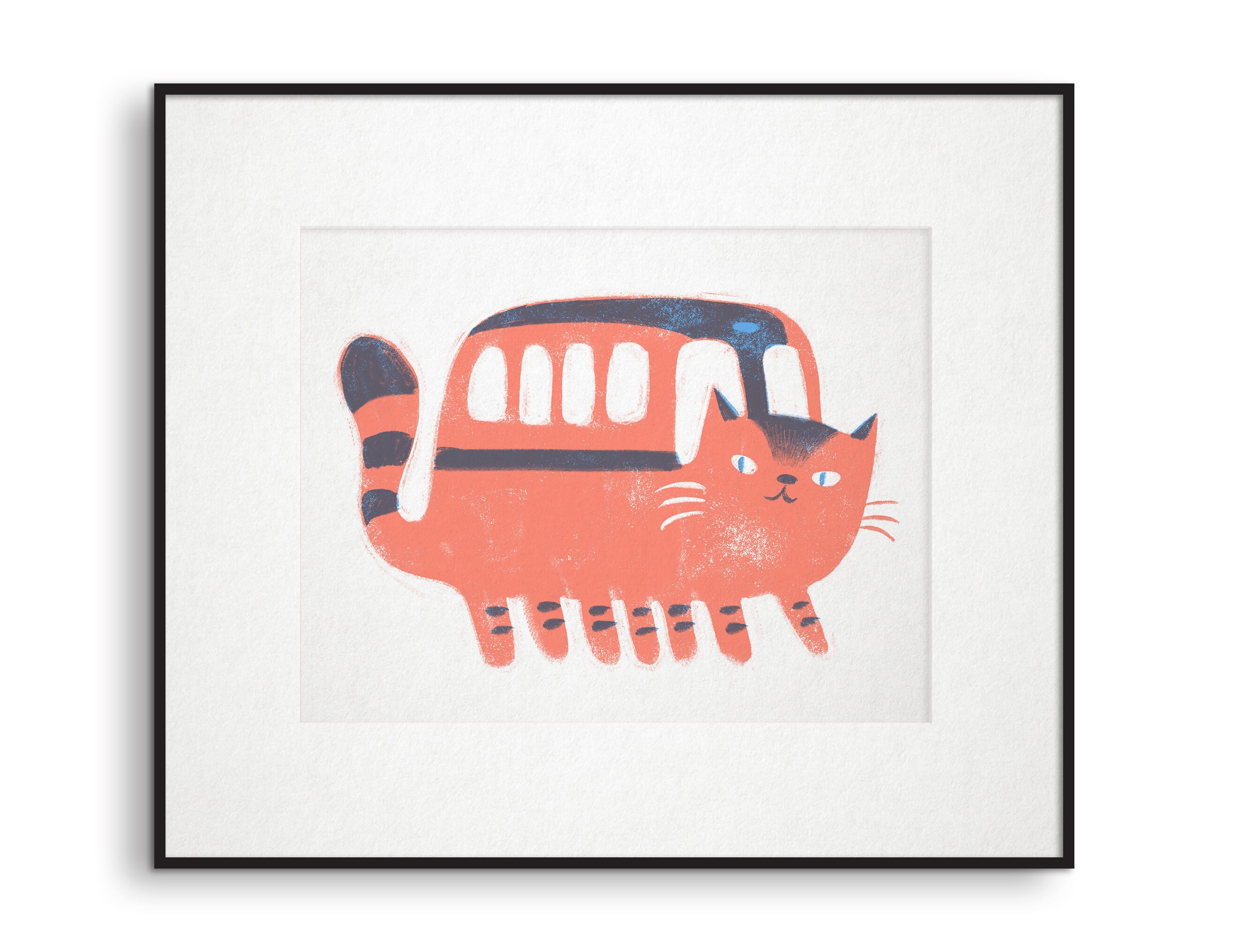 The Magical Cat Bus Fan Art- Art Print - Etsy