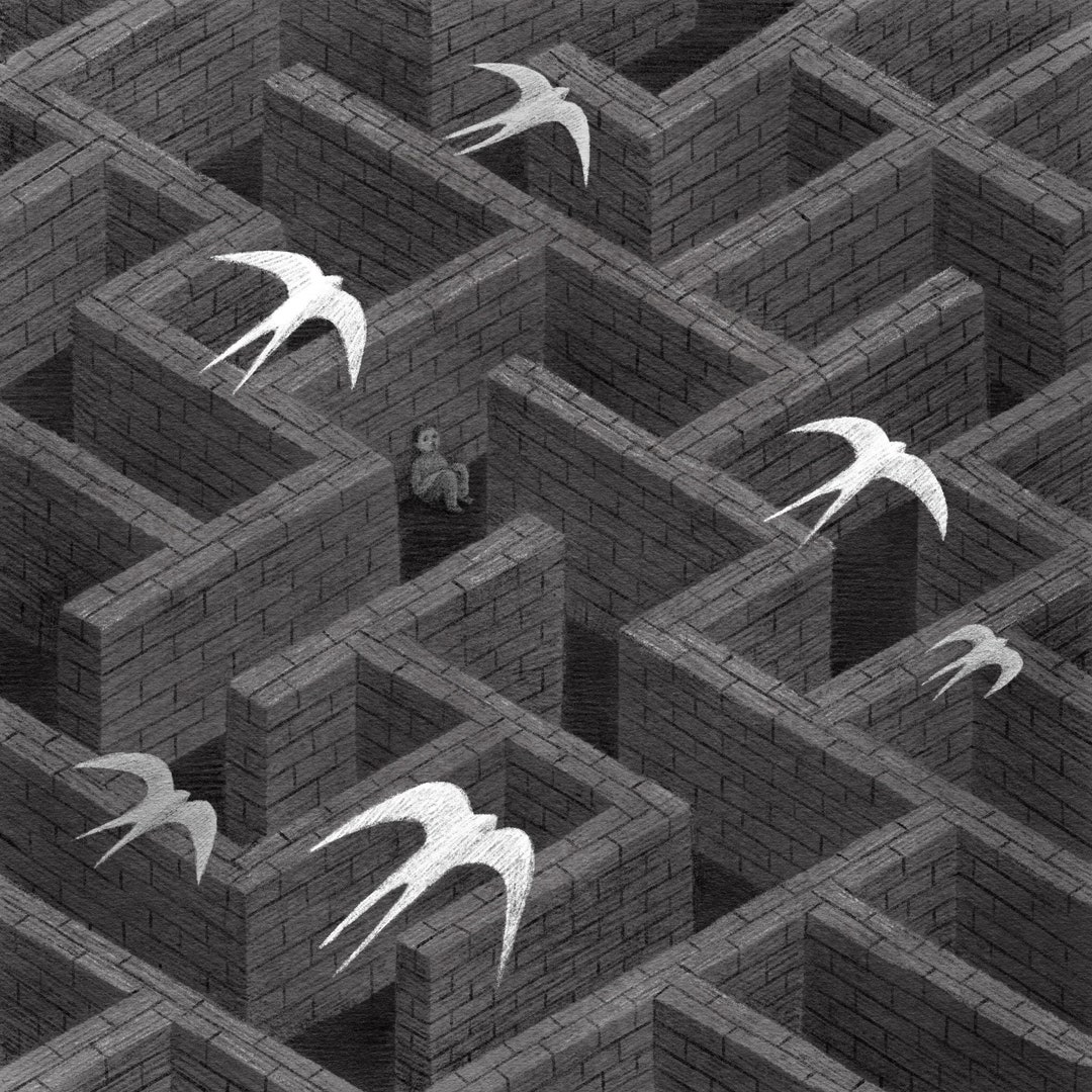 The Labyrinth- Art Print - Etsy