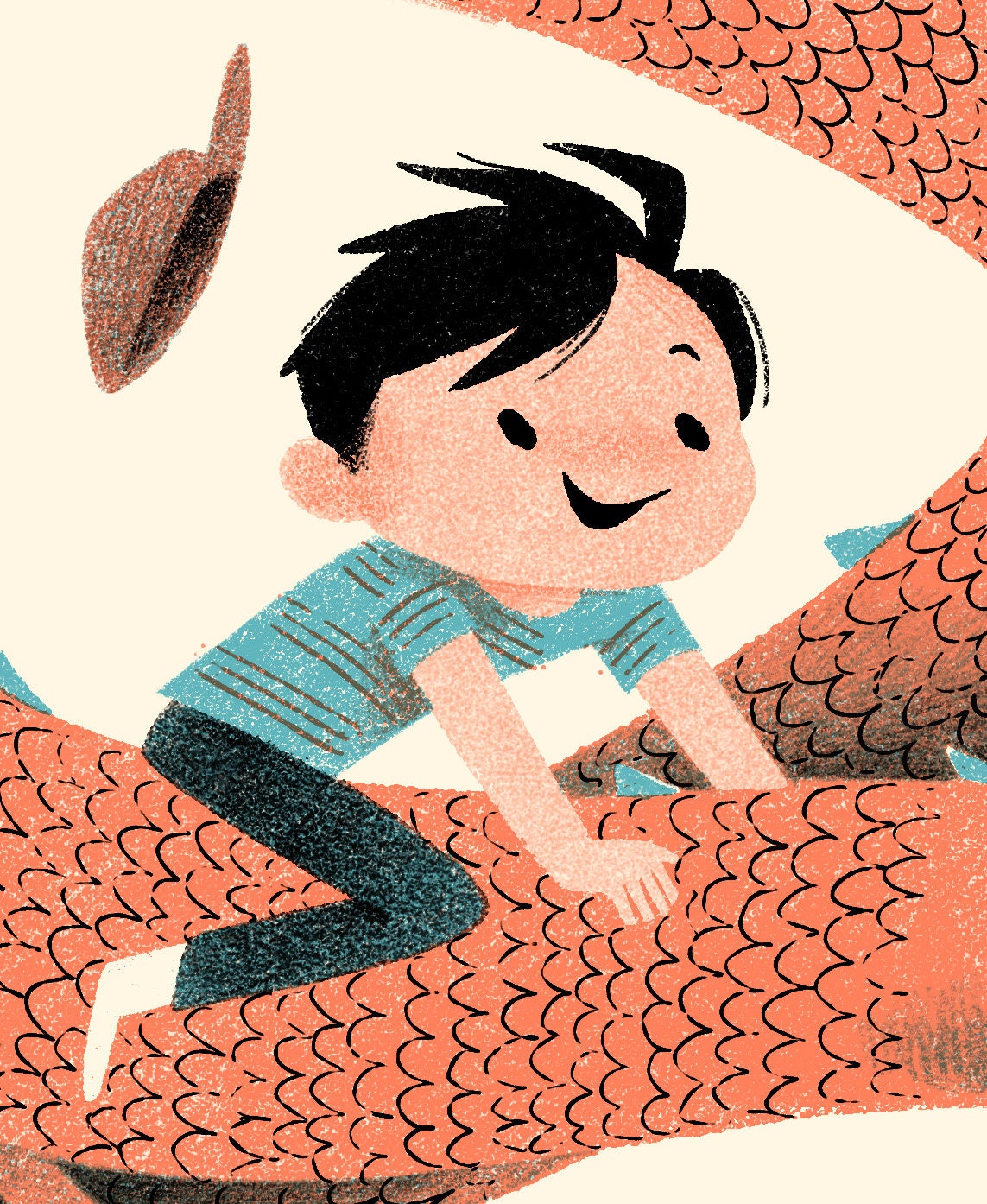 The Adventures of the Boy Dragon Rider and the Mystical Red Dragon- Art ...