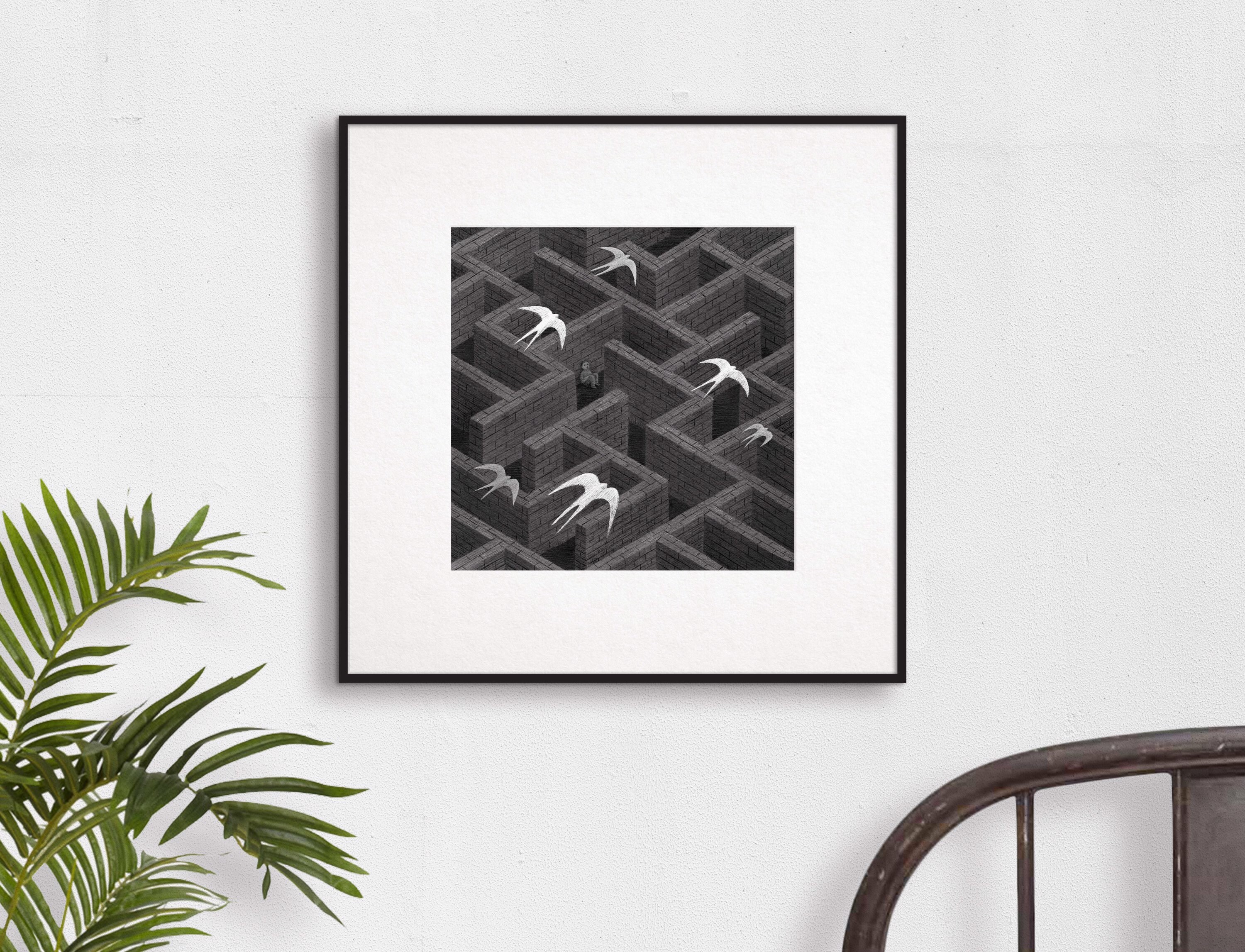 The Labyrinth- Art Print - Etsy