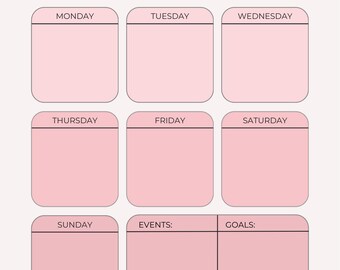 Weekly Planner | Simple Home & Life Planner | Printable - Etsy