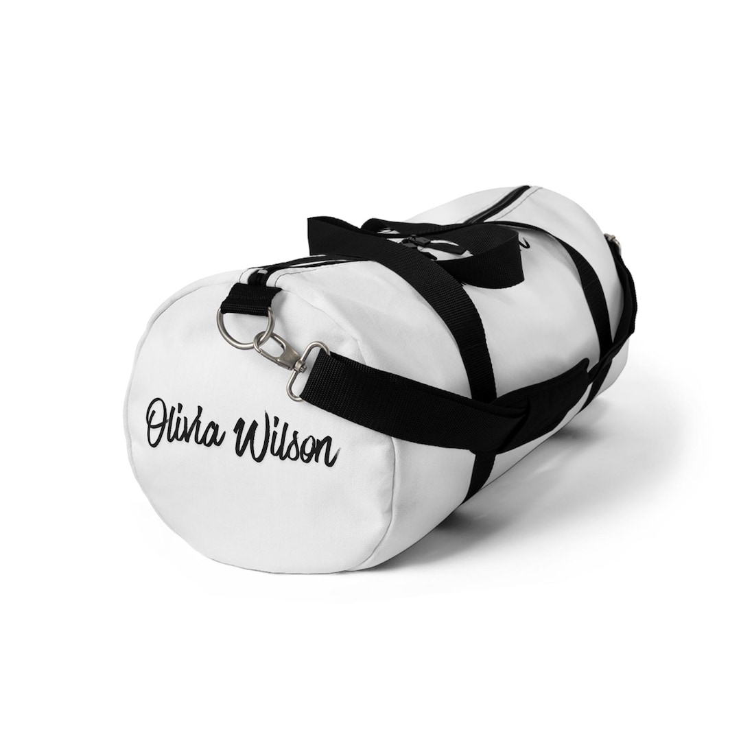 Cursive Name Script Duffel Bag | Personalized Monogram Travel Bag - Etsy