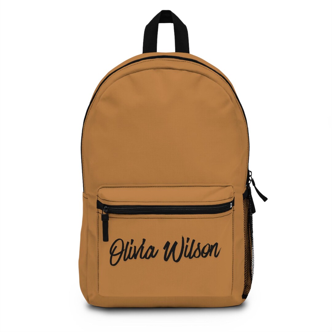 Script Name Backpack | Personalized Handwritten Monogram Backpack - Etsy
