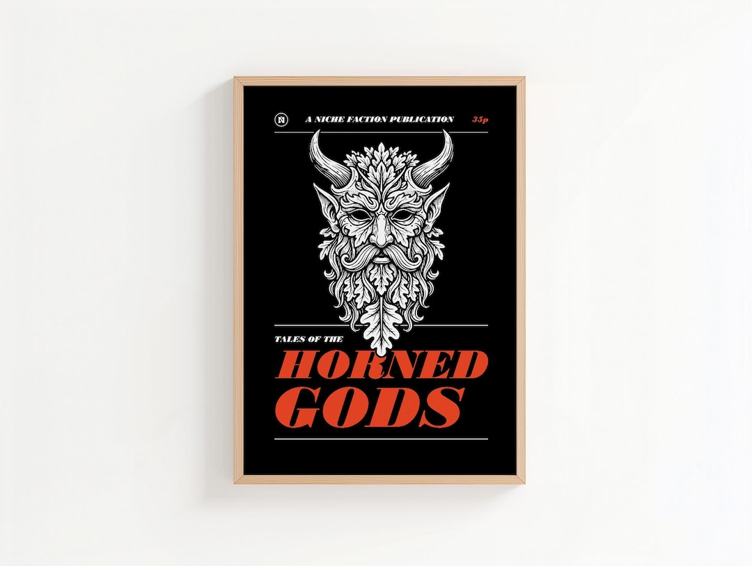Digital Download - Tales of the Horned Gods | Folklore Art Print - Etsy