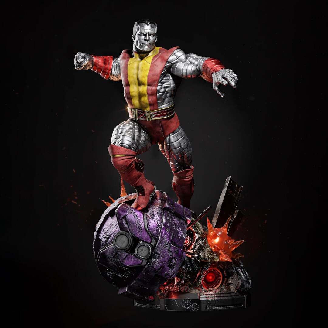 Colossus Fanart STL Statue | 1/6 Scale | Battle Pose Vs Sentinel ...