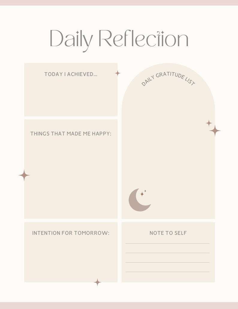 Daily Reflection Journal - Etsy