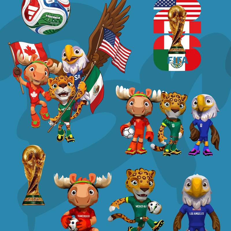 Mundial 2026 Mascots - Etsy