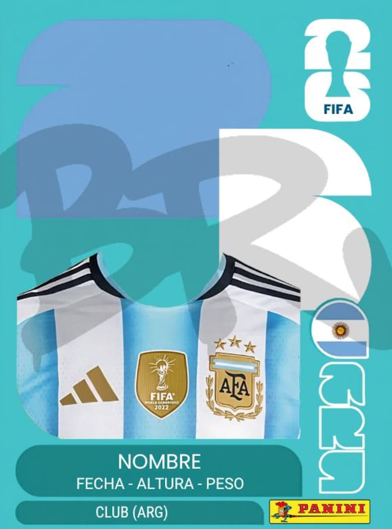 Figurita Mundial 2026 link Editable en Canva | Plantilla Personalizada ...