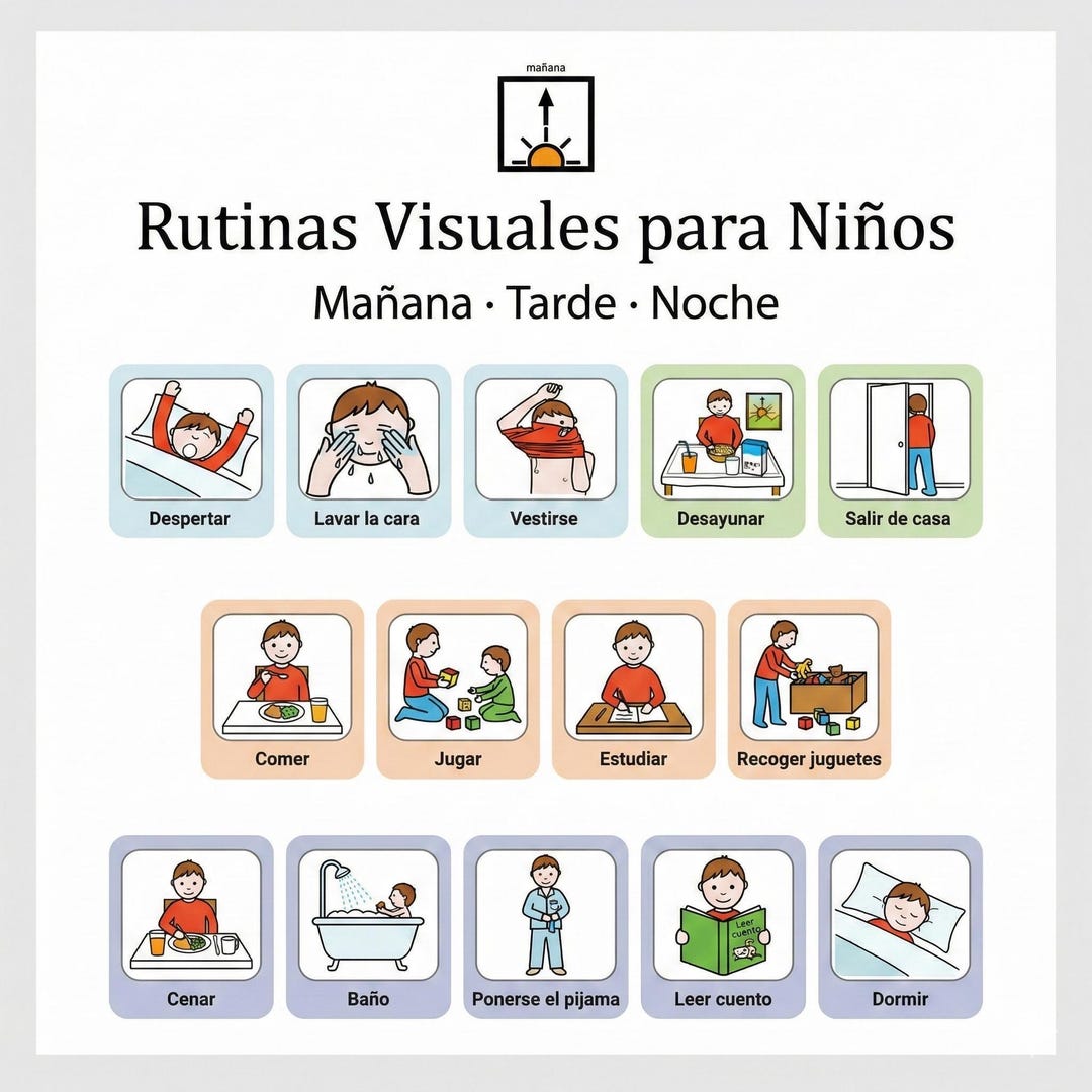 Visual Routines for Children With Autism | Morning, Afternoon, and ...