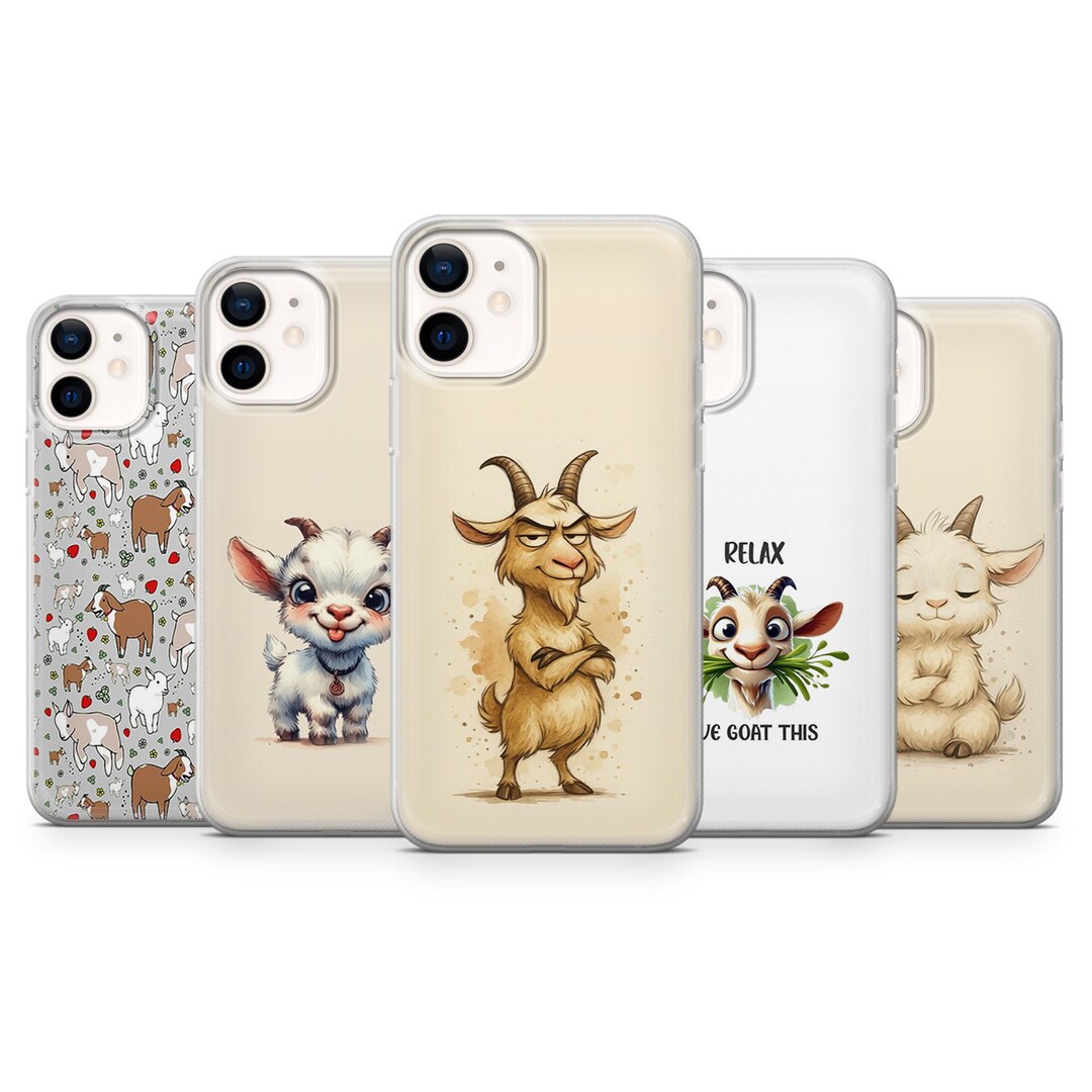 Goat Phone Case Farm Animal Cover for iPhone 17 Pro Max, 16e, 15, 14 ...