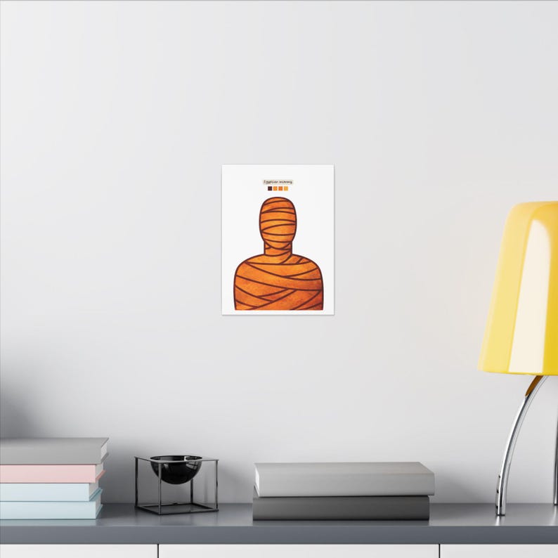 Egyptian Mummy Poster , the Mummy Tomb Wall Art , Cool Egypt Art Print ...