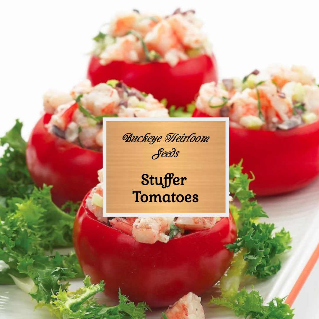 Tomato - Red Stuffer Seeds - Stuff Your Favorite Cold Salads - Heirloom ...