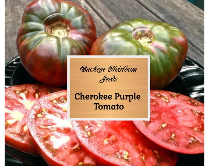 Tomato, Cherokee Purple - Heirloom Seeds - Non-gmo (solanum ...