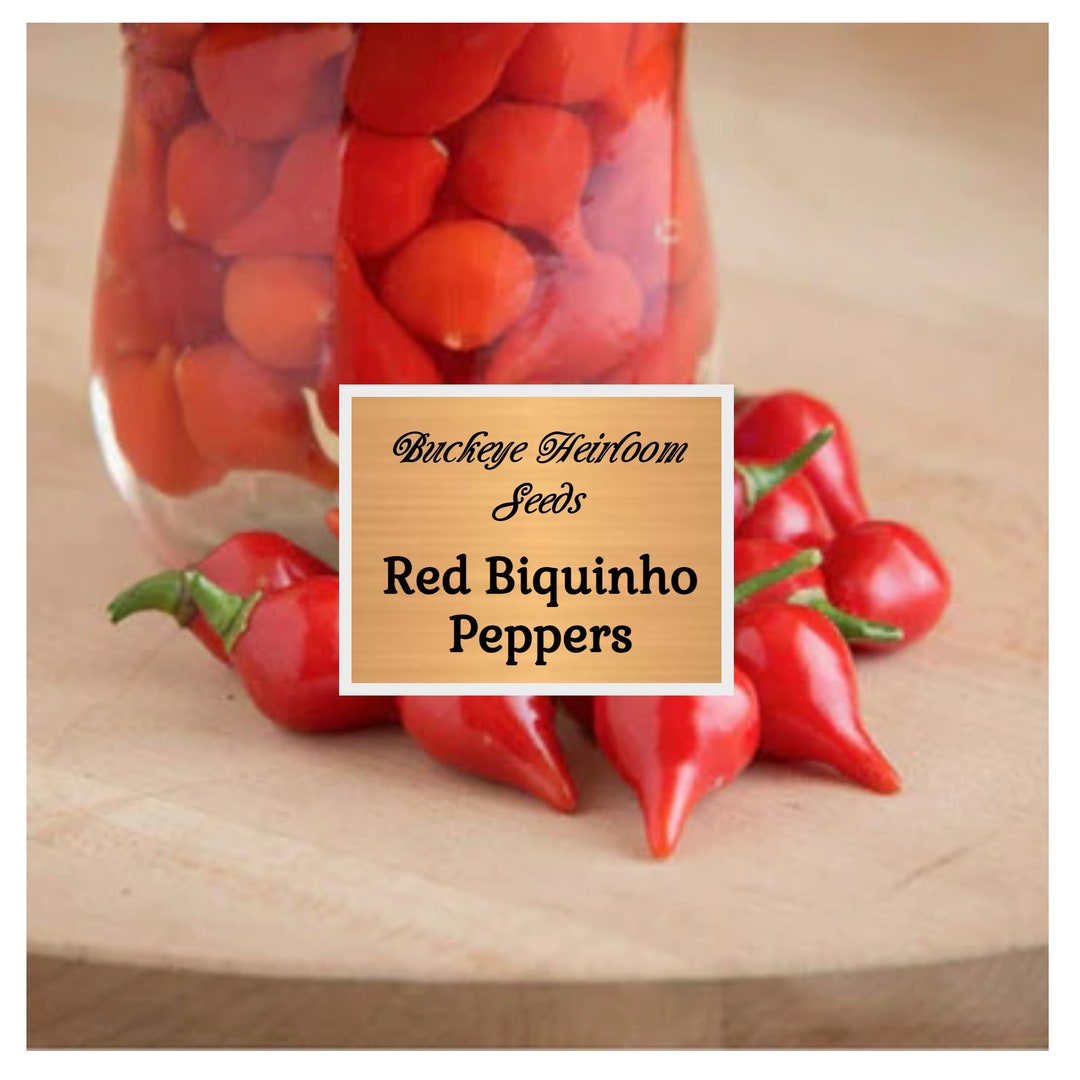 Red Biquinho Pepper Seeds (capsicum Chinese) Brazilian Heirloom Pepper ...