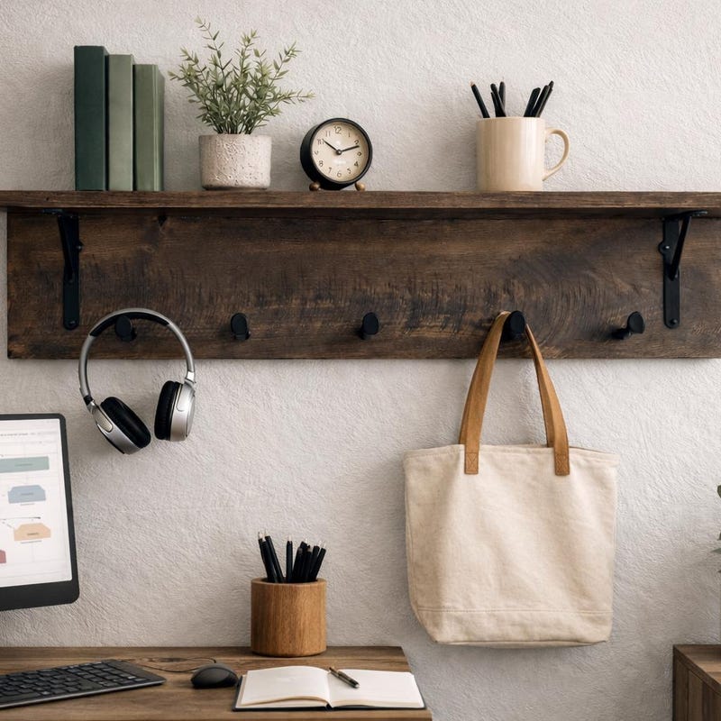 Coat Hang Shelf - Etsy