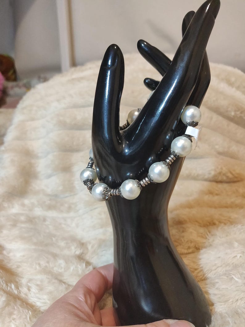 Power Bubble Dreamers Bracelet, Pearl, Elegant, White Pearls, Valentine ...