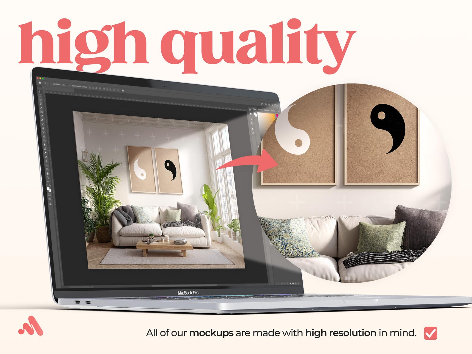 Duo Oak Framed Poster Mockup (A4, A3, A2 & A1) High Resolution PSD ...