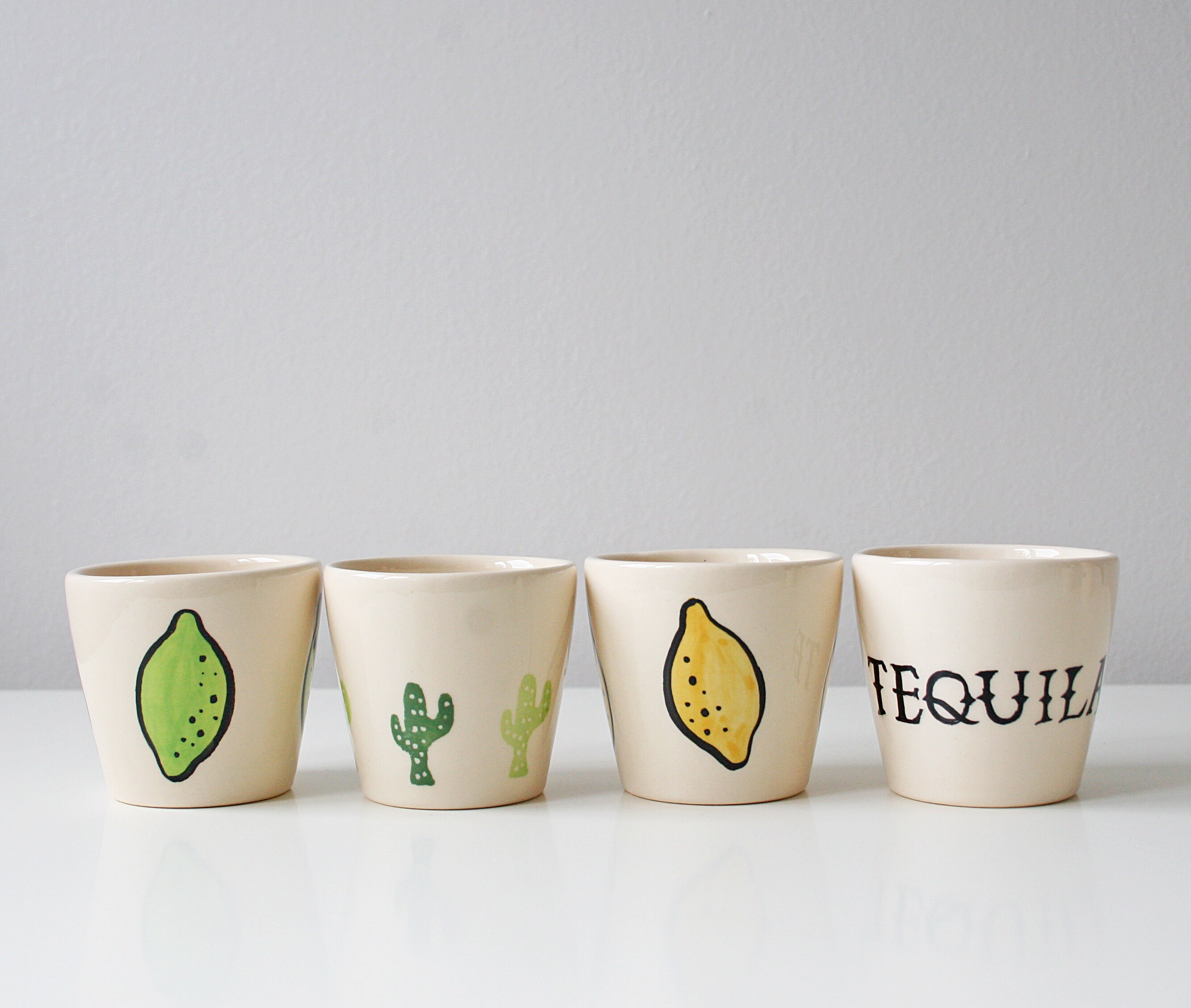 Ceramic Shot Cups Shot Glasses Barware Gifts for Him - Etsy UK