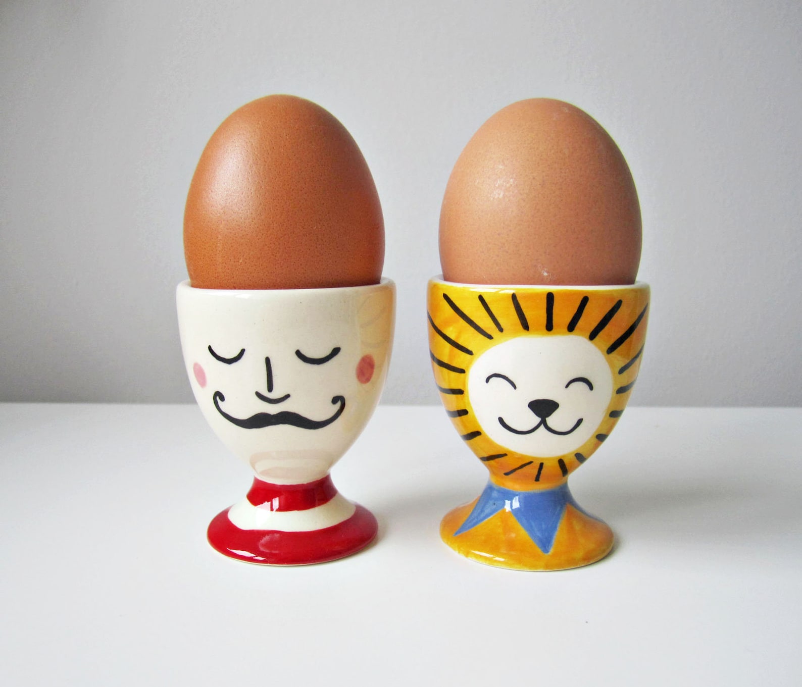 Character Egg Cups Ceramic Egg Cups Egg Gift Egg Holders | Etsy