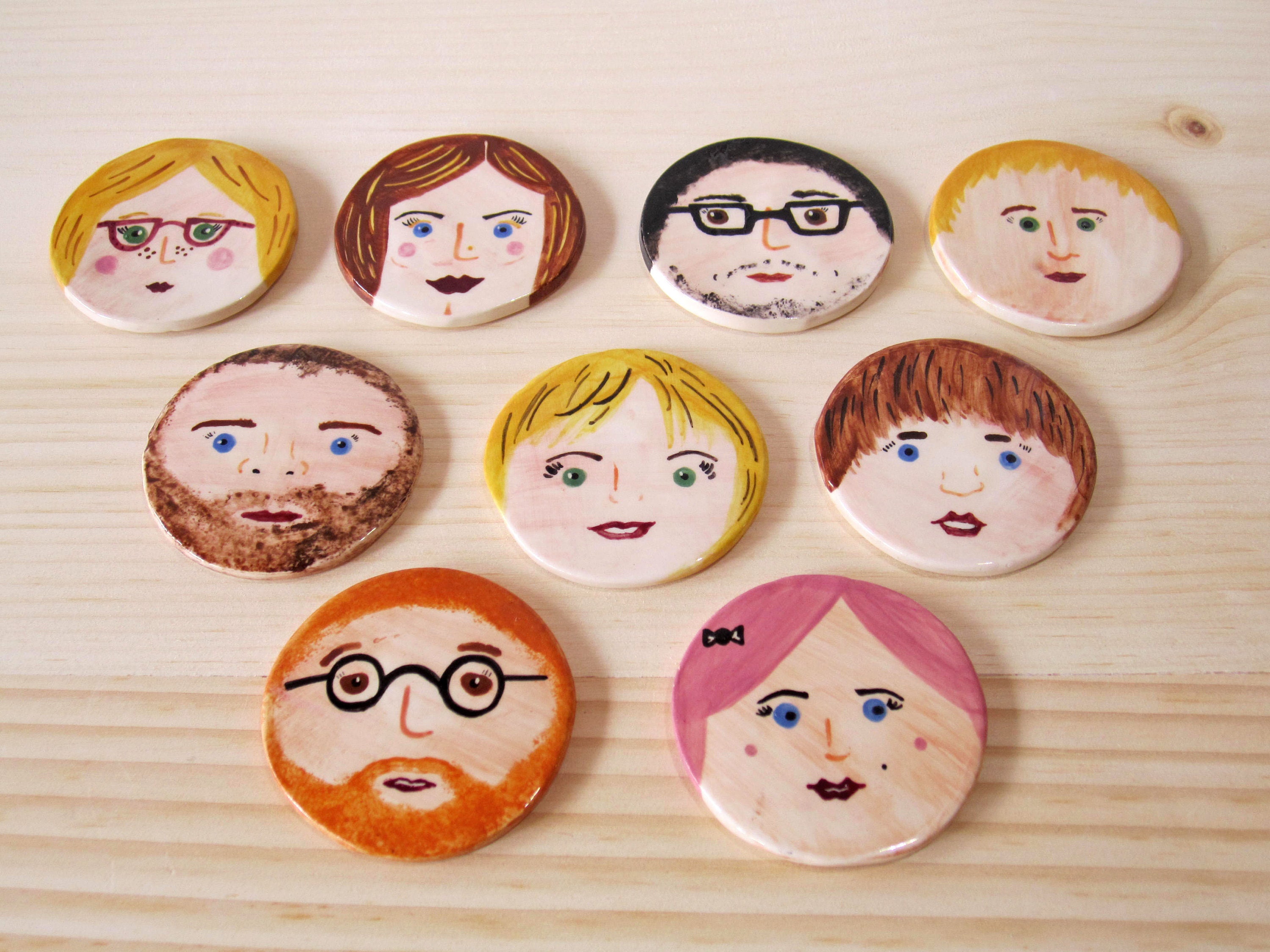 Family Portrait - Ceramic Art - Illustrated Portraits - Ceramic Art ...