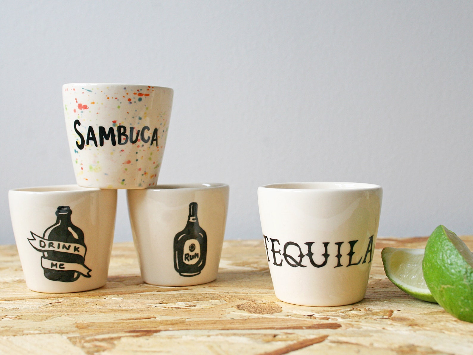 Ceramic Shot Cups Shot Glasses Barware Gifts for Him - Etsy UK