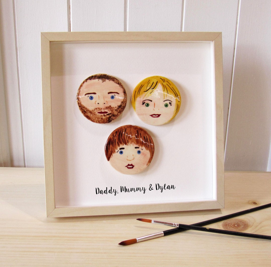 Family Portrait - Ceramic Art - Illustrated Portraits - Ceramic Art ...