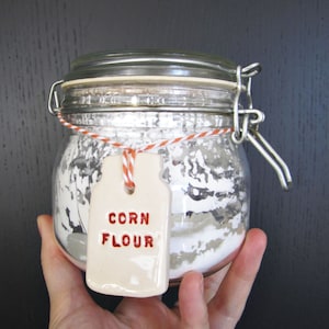 Ceramic Tags - Kitchen Accessories - Jar Labels - Label Tags - - Etsy UK