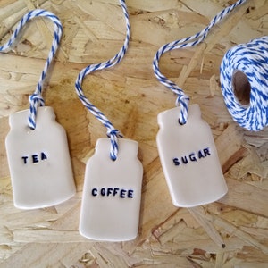 Ceramic Tags Kitchen Accessories Jar Labels Label Tags - Etsy UK