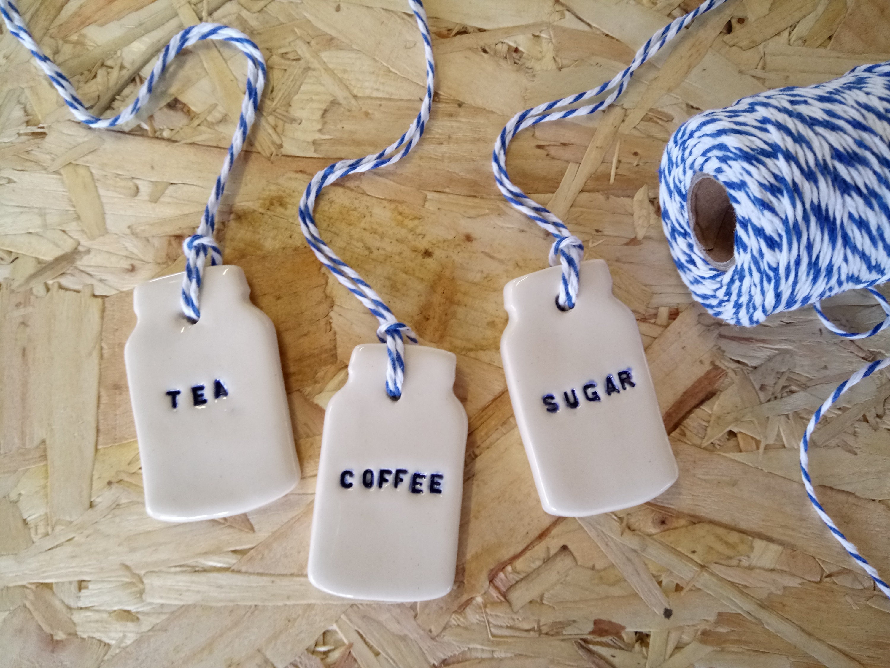 Ceramic Tags Kitchen Accessories Jar Labels Label Tags | Etsy