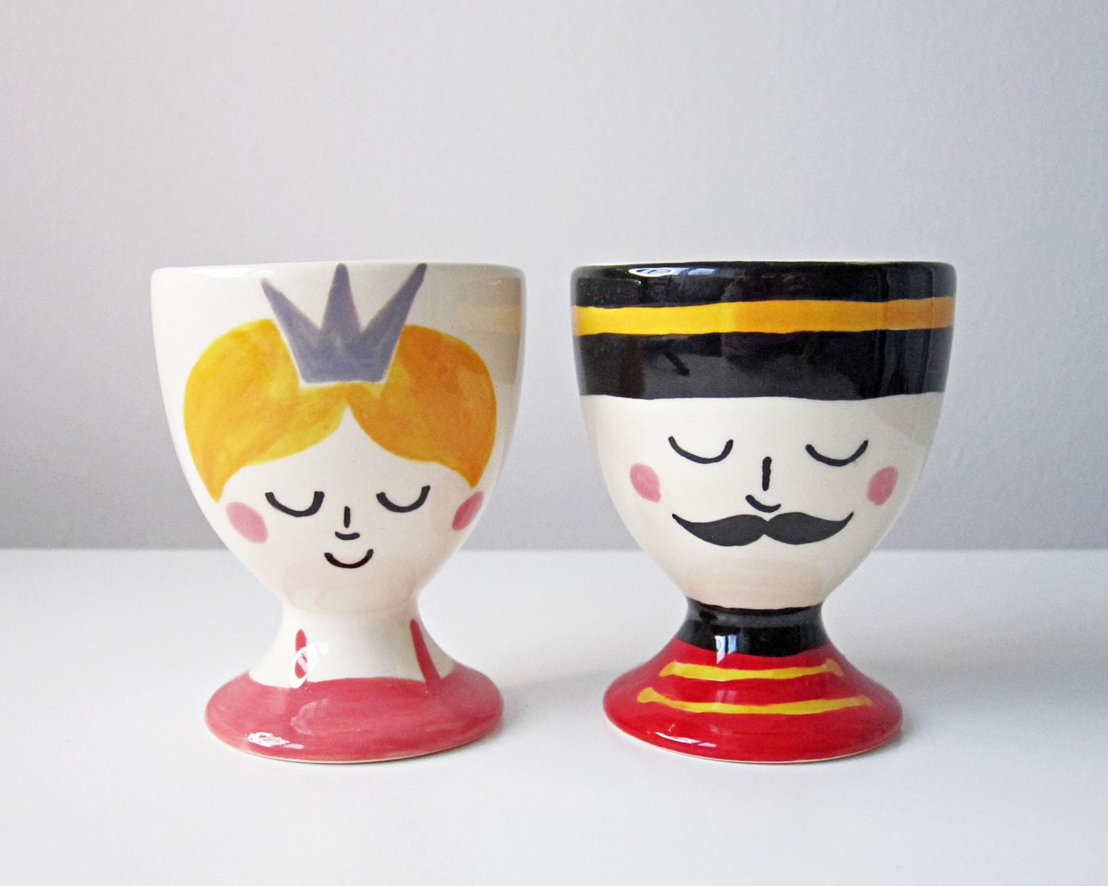 Character Egg Cups Ceramic Egg Cups Egg Gift Egg Holders - Etsy