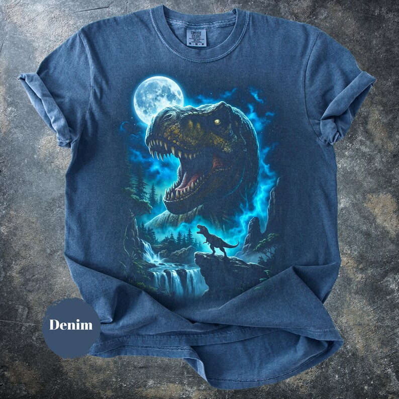 Vintage 90s T-rex Dinosaur Graphic Tee, Comfort Colors Unisex Top - Etsy UK