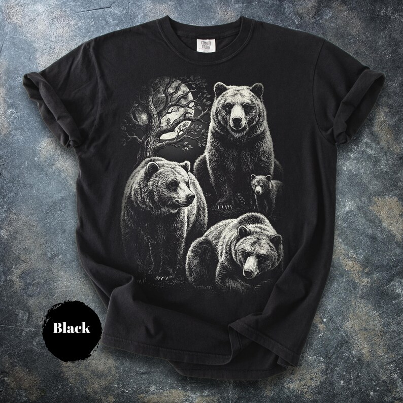 Vintage Bear Graphic Tee, Retro 90s Style, Comfort Colors T-shirt - Etsy UK