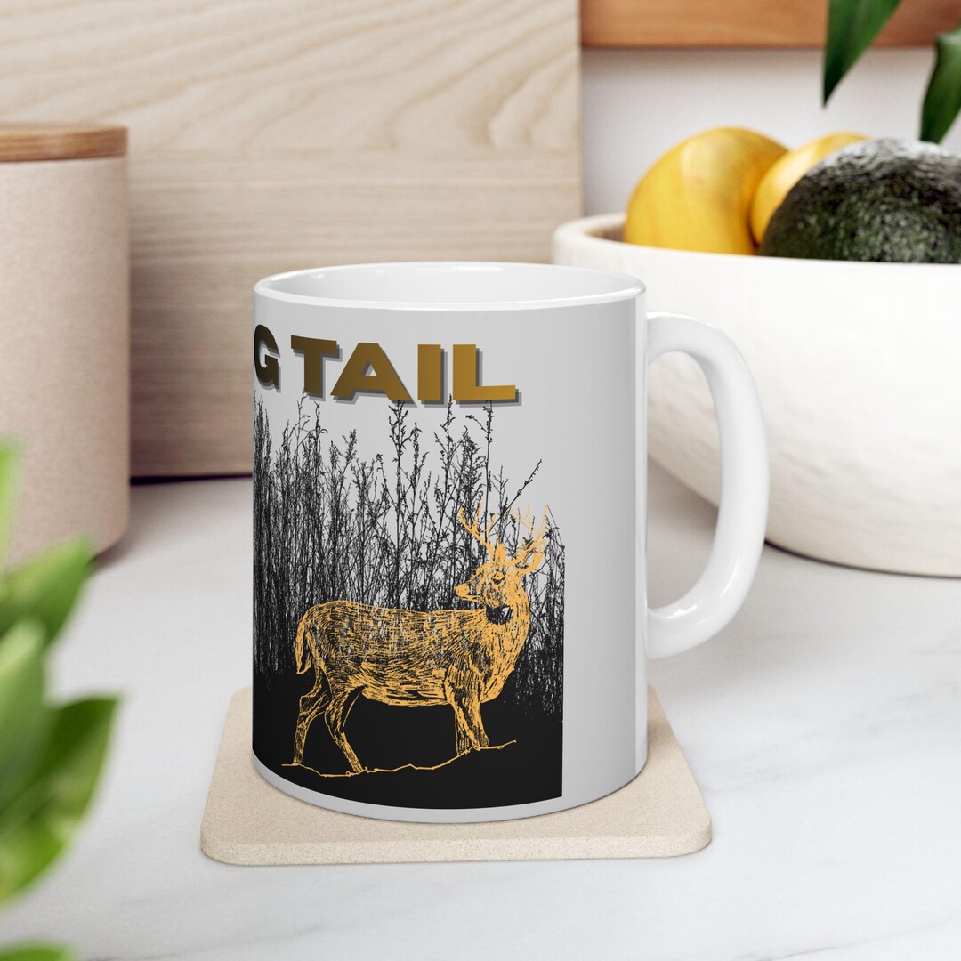 Chasing Tails Mug | Hunting Foxes Woodland Silhouette Ceramic Mug - Etsy