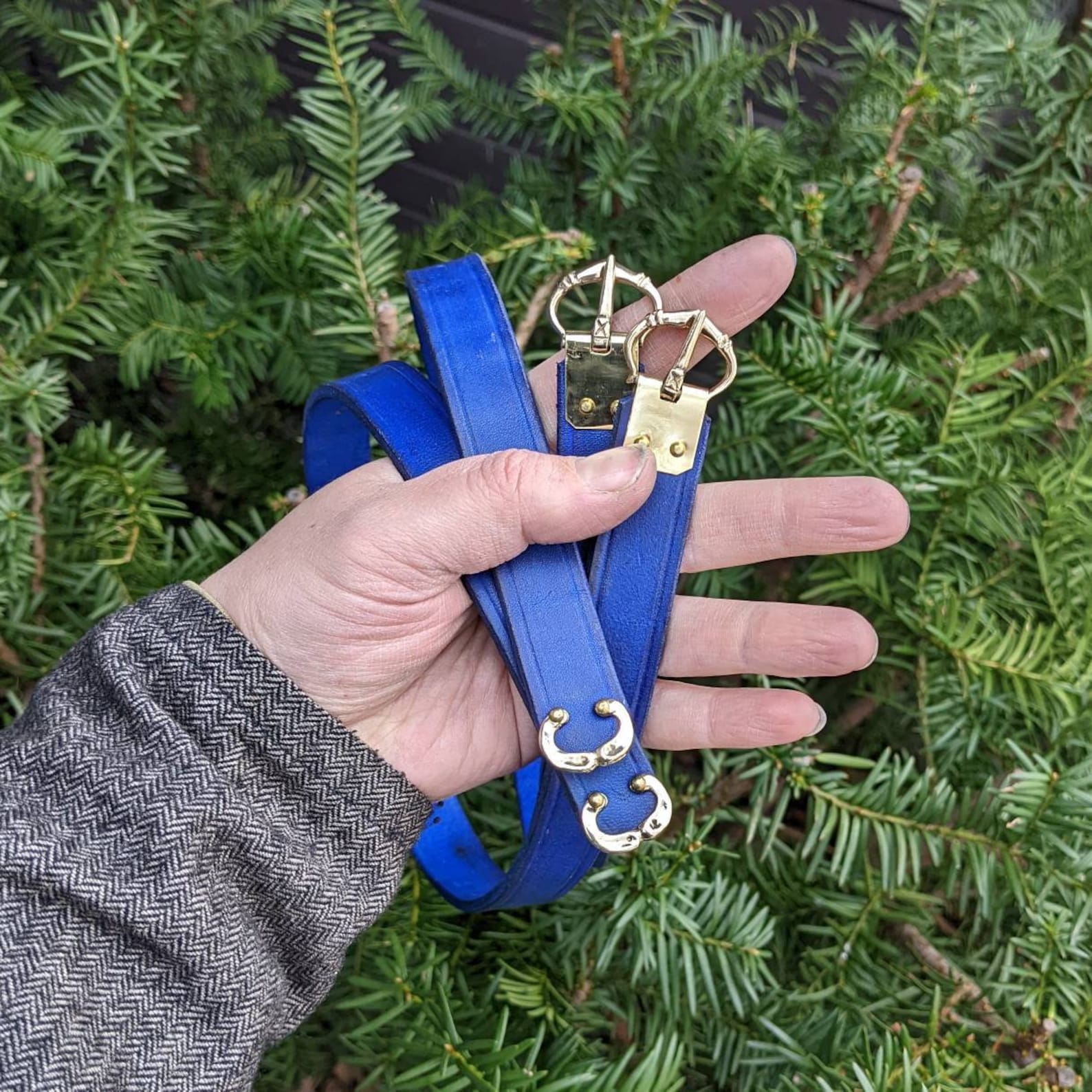Medieval Garters 3/4 Inch Brass Fittings Red Garter Thames - Etsy