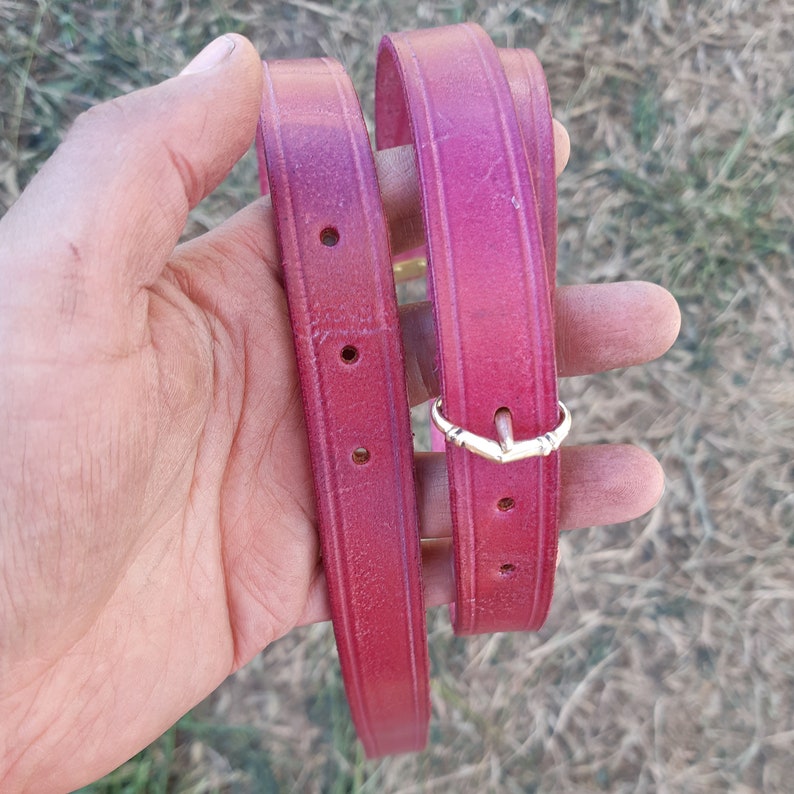 Medieval Garters, 3/4 Inch, Brass Fittings, Red Garter, Thames Find ...