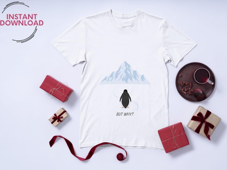 Nihilist Penguin PNG "but Why" Quote | Trending Viral Meme T-shirt ...