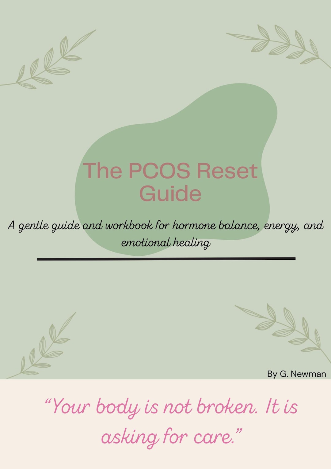 PCOS Reset Guide & Workbook – Gentle Hormone Balance (digital Download ...