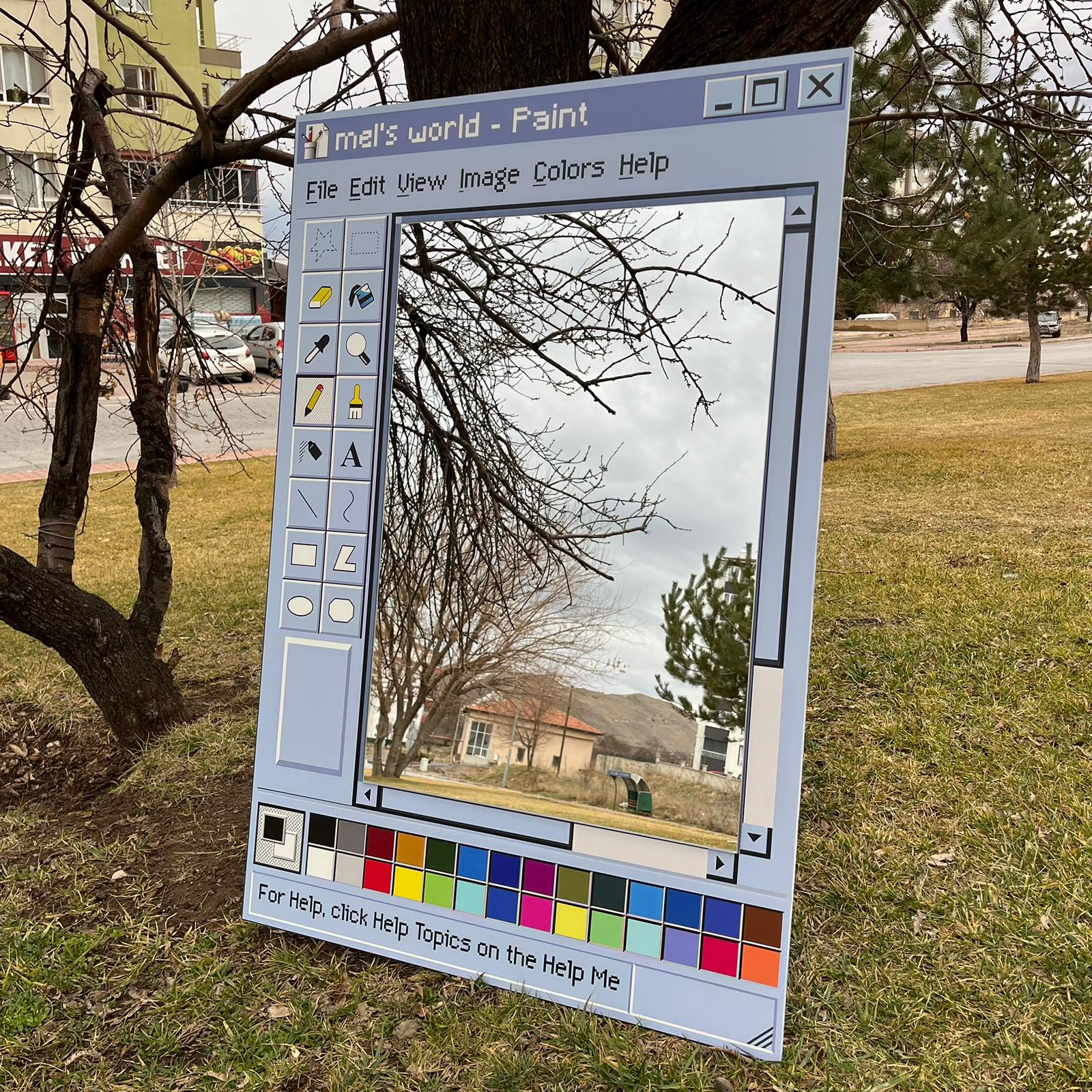 Ms Paint Mirror, Retro Windows 95 Style Decor, Vintage Computer Art - Etsy
