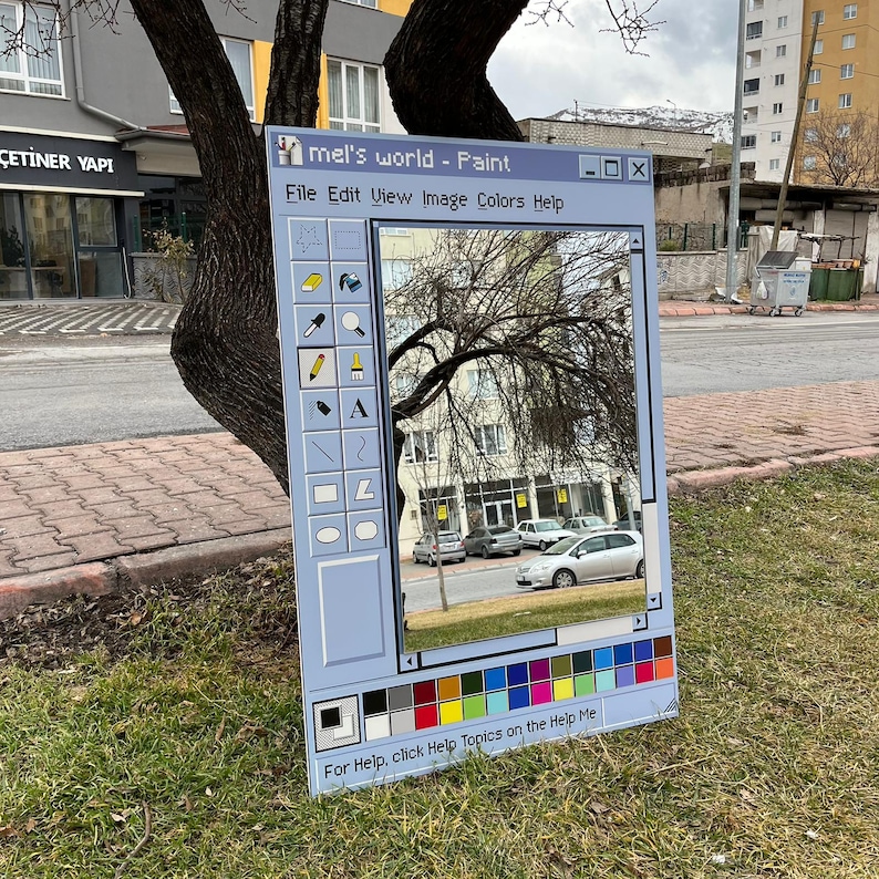 Ms Paint Mirror, Retro Windows 95 Style Decor, Vintage Computer Art - Etsy