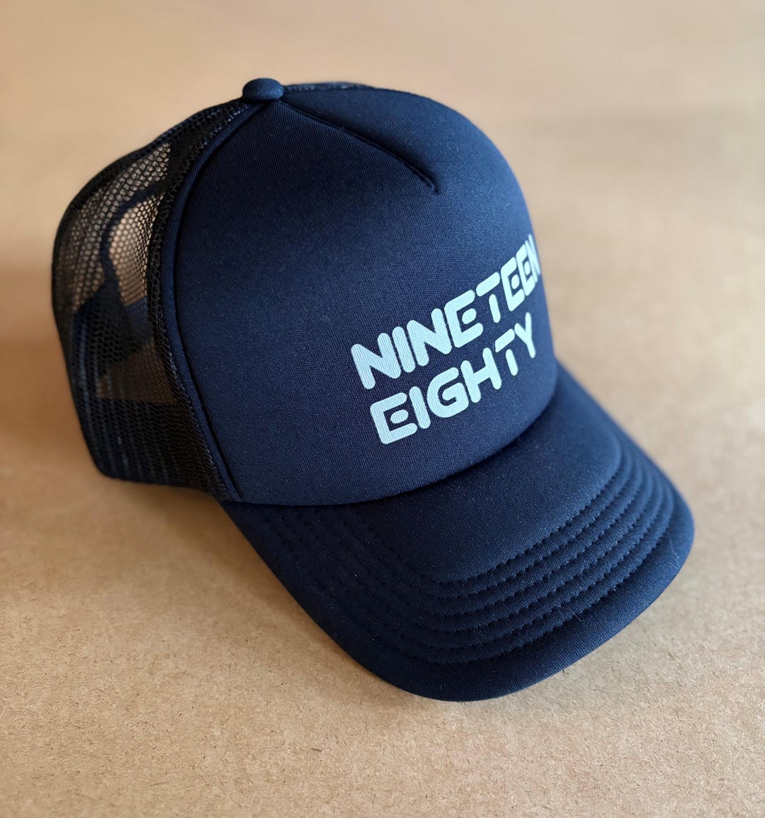 Birth Date Trucker Hat - Custom Logo Foam Snap Back Cap - Personalised ...