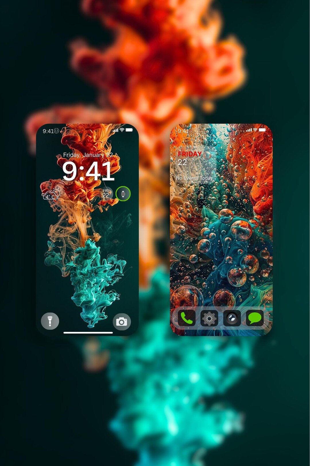 Color Liquid Aesthetic Wallpaper Set | 4K iPhone Android Background ...